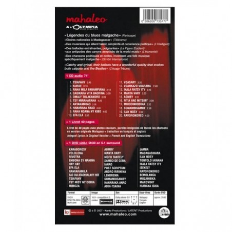 The historic concert of the Mahaleo at the Olympia Hall in 2007